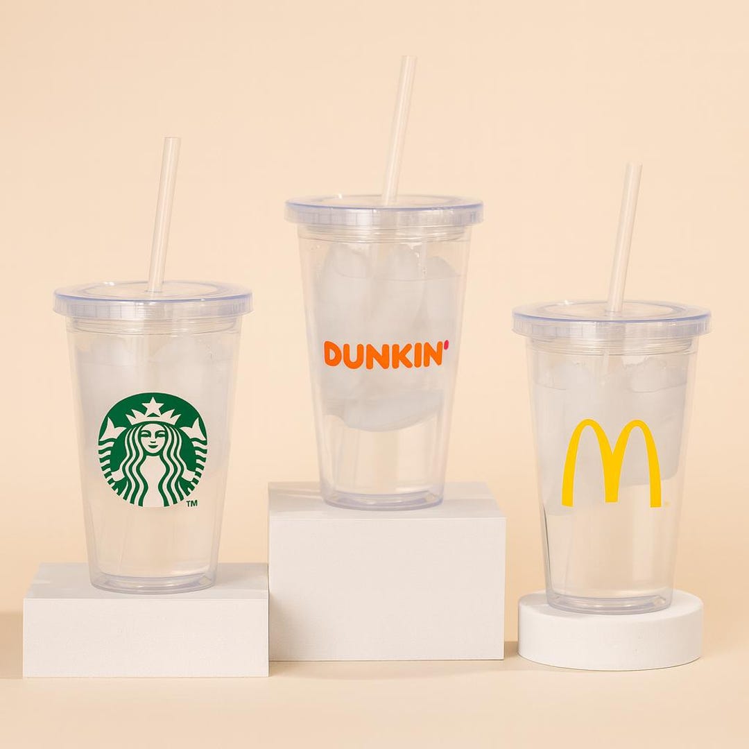 Custom Logo Acrylic Tumblers: 16oz Personalized Party Favors - Etsy
