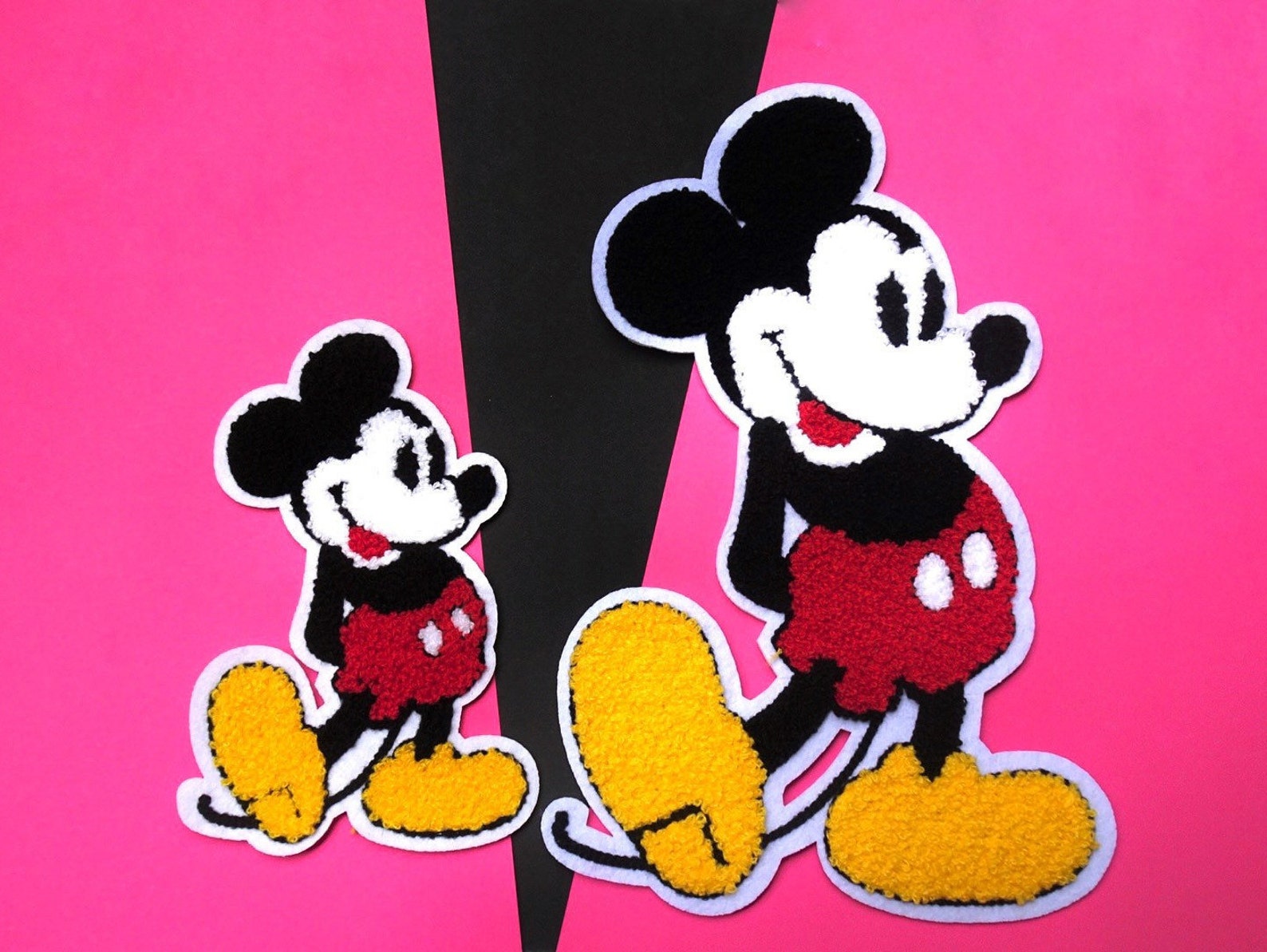 Mickey Mouse Patch Disney Sewing Patch Embroidery DIY Fabric - Etsy