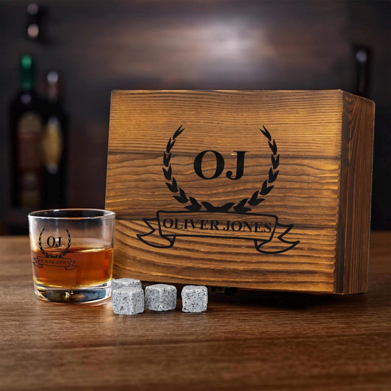 Wooden Whiskey Box - Etsy