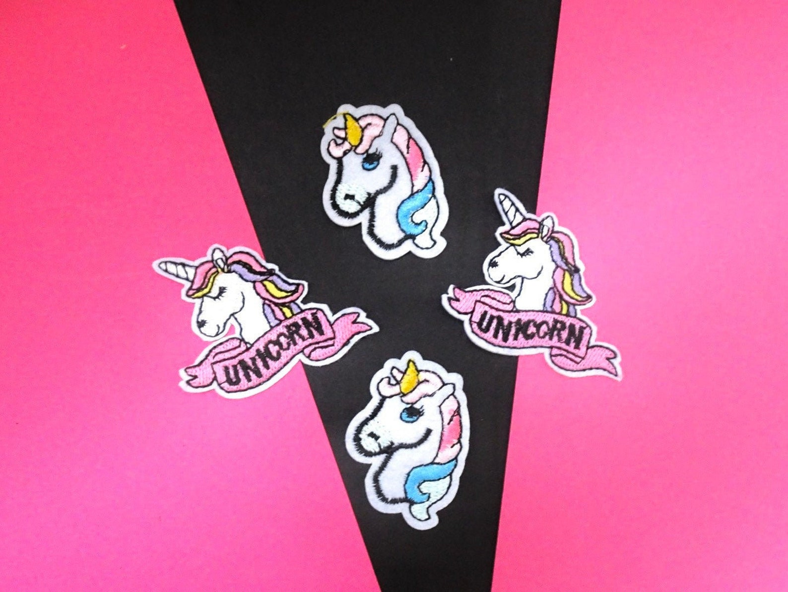 Unicorn Patch Iron on Embroidery Patches Custom Patches for - Etsy