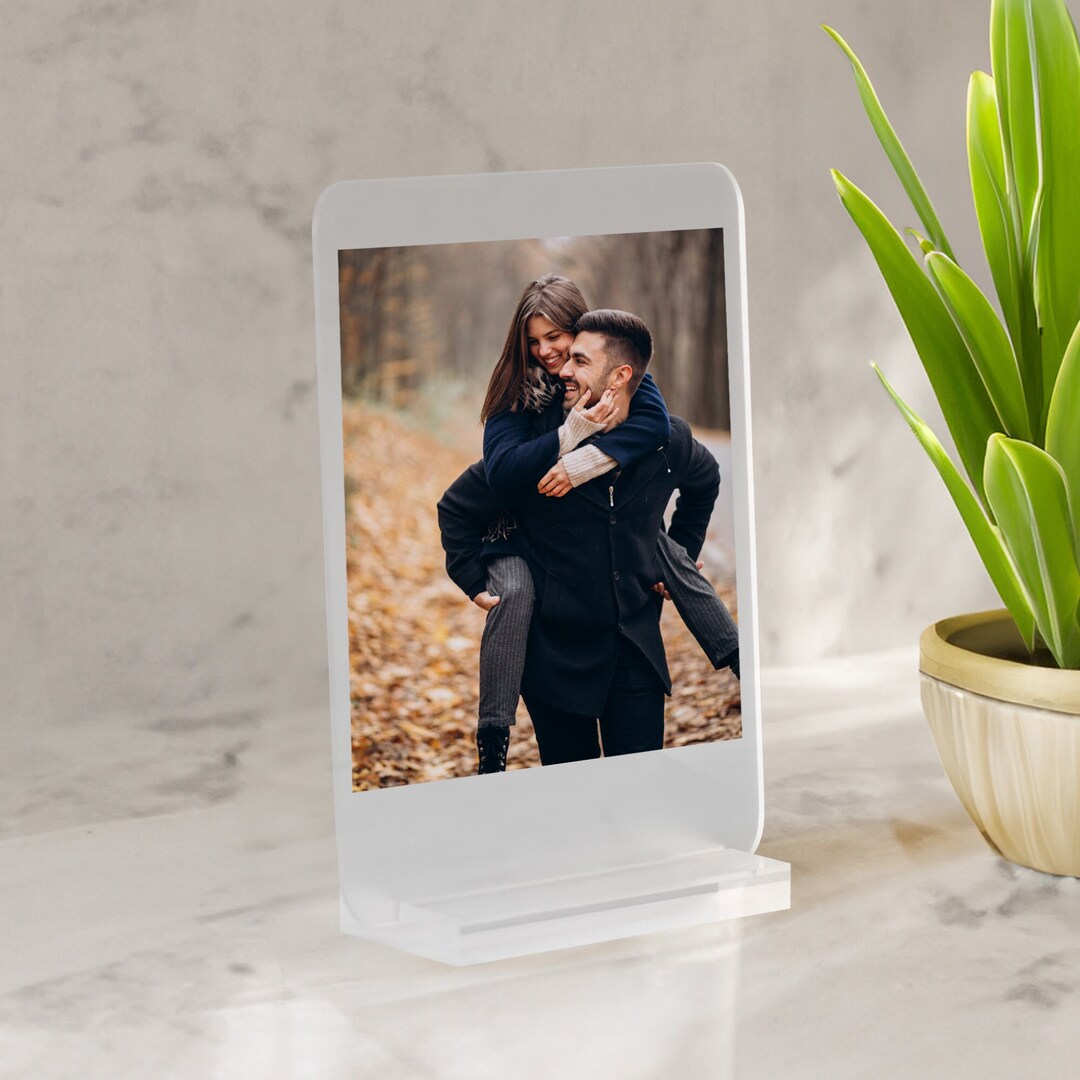 Custom Acrylic Photo Print Stand, Personalized Acrylic Plaque With ...