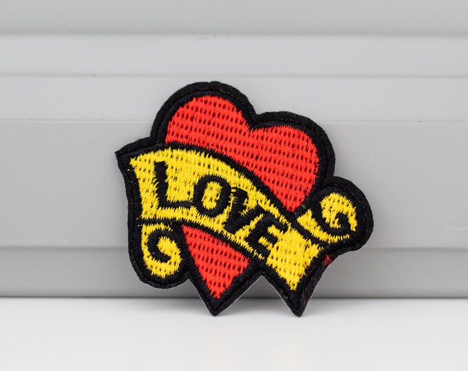 Heart Patches, Fabric & Sequin Heart Love Patches, Embroidery Patches ...