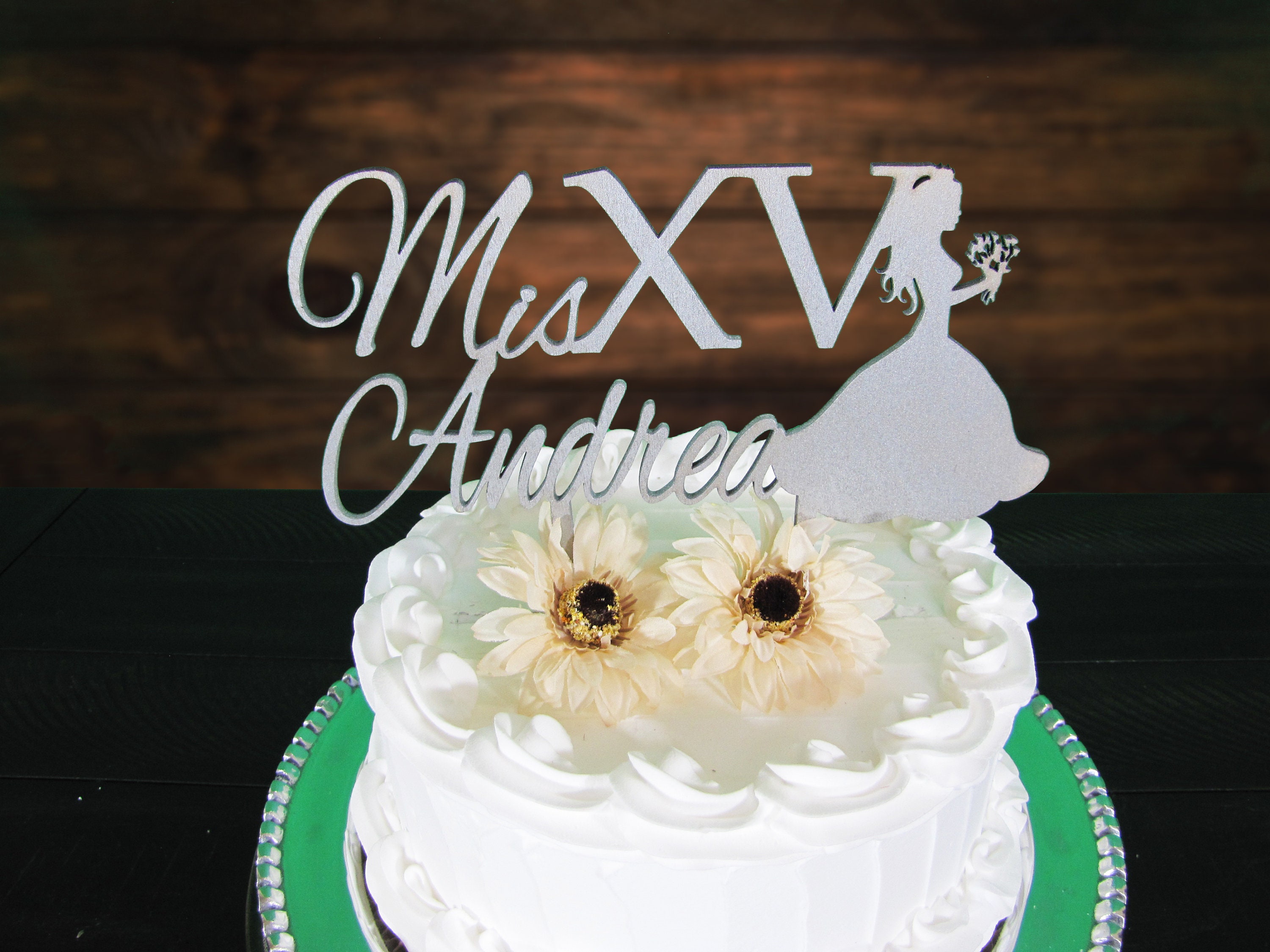 Cake Toppers: Quince Años Quinceañera Customized Elegant - Etsy