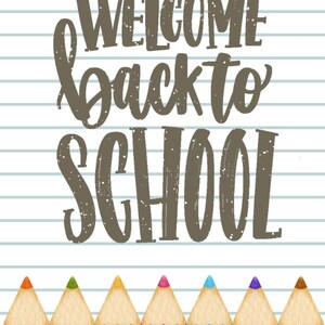 Digital Download- Welcome Back to School - Etsy