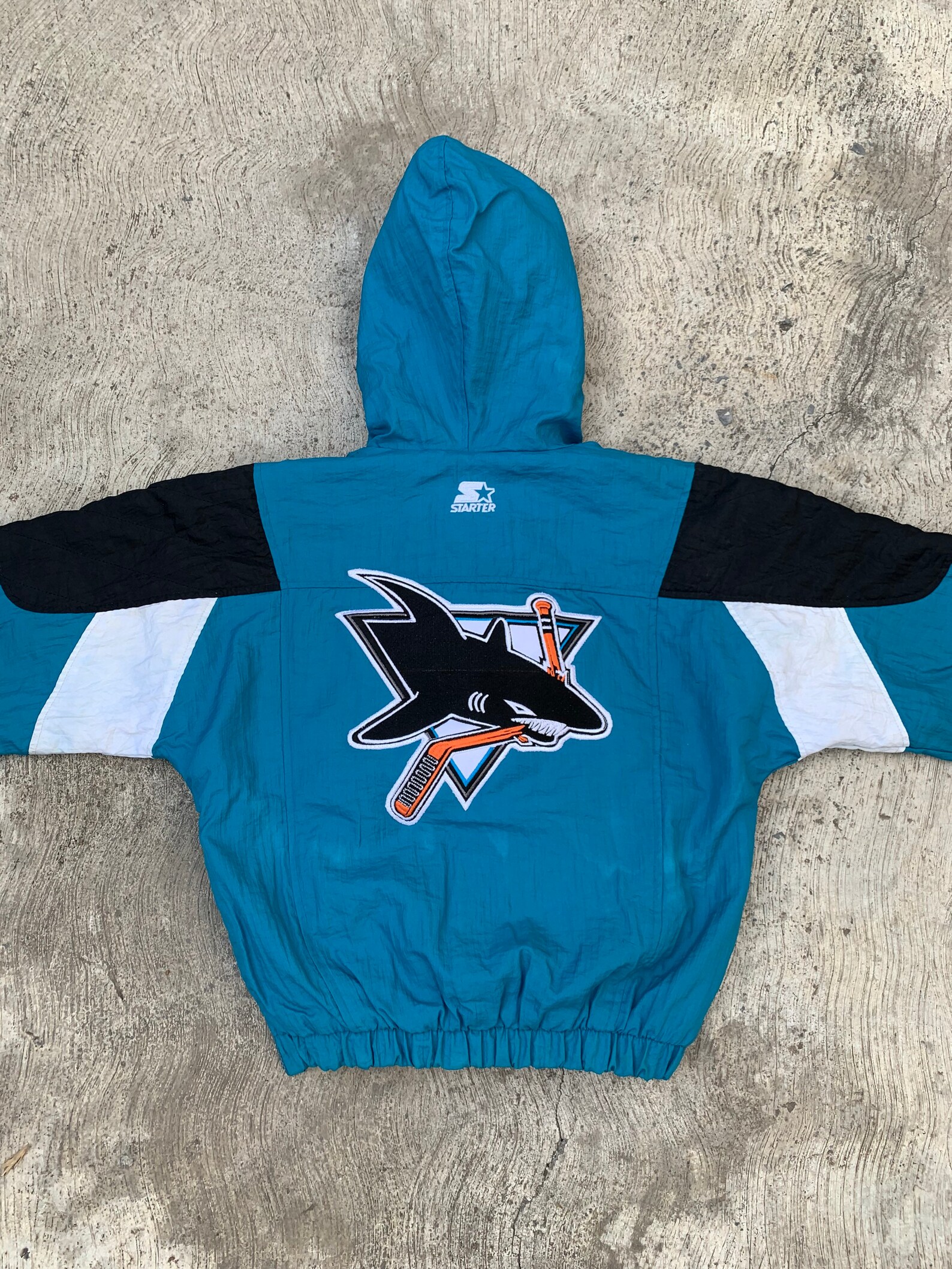 Vintage starter San Jose Sharks pullover half zip jacket NHL | Etsy