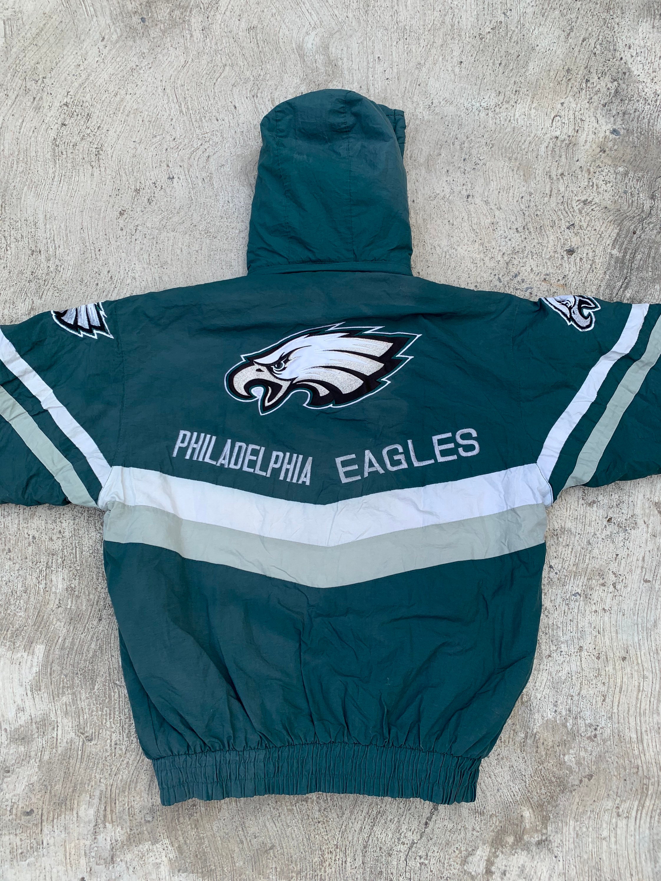 Vintage starter Philadelphia eagles full zip jacket 90s nfl | Etsy
