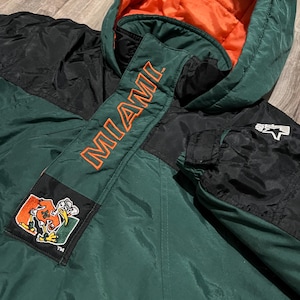 Vintage Starter Miami Hurricanes Pullover Half Zip Jacket NCAA 90s - Etsy