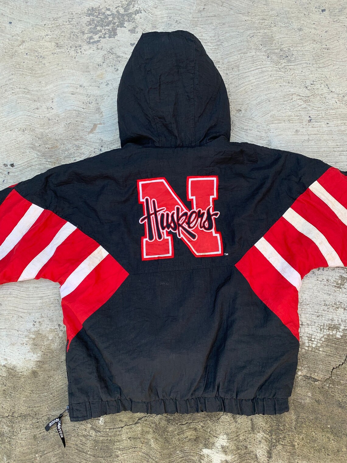 Vintage starter Nebraska Huskers pullover half zip jacket NCAA | Etsy