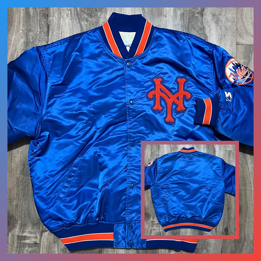 Vintage Starter New York Mets Satin Bomber Jacket MLB 80s - Etsy