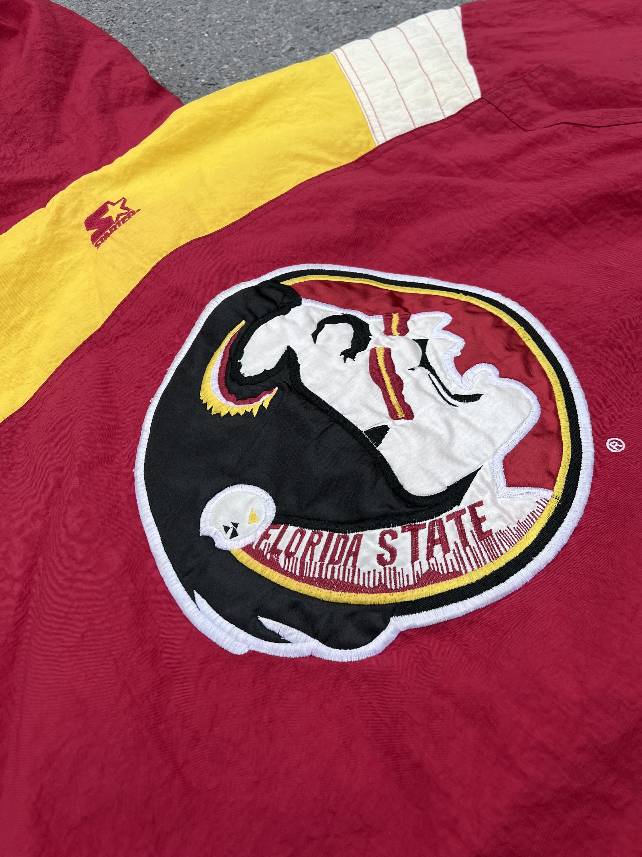Vintage Starter Florida State University Seminoles Pullover Jacket 90s ...