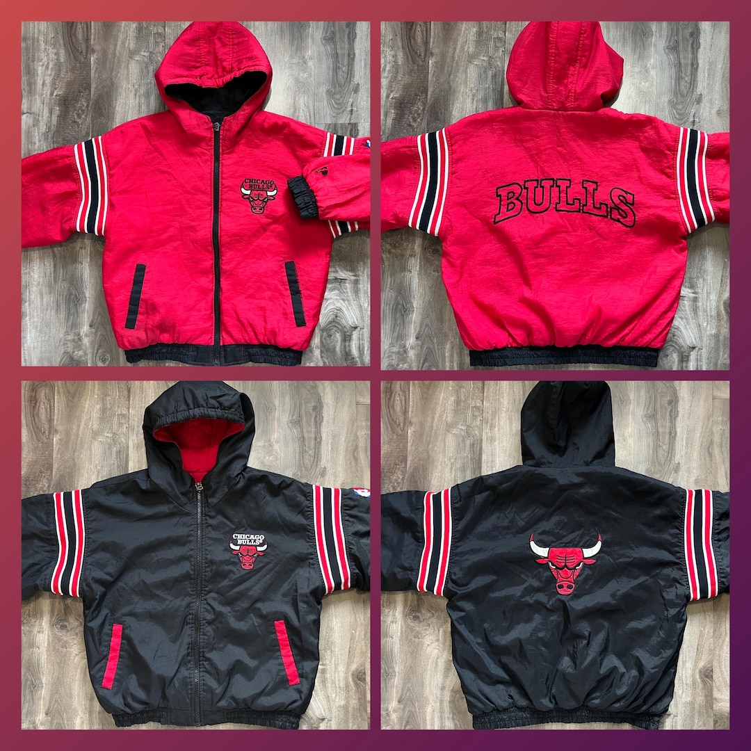 Vintage Pro Player Chicago Bulls Reversible Jacket Full Zip 90s NBA - Etsy