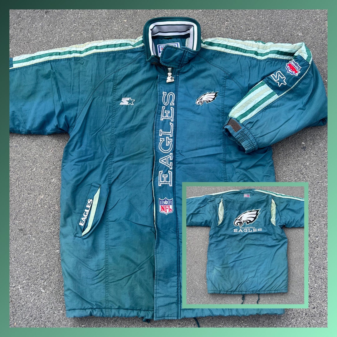 Vintage Starter Philadelphia Eagles Full Zip Parka Jacket 90s Nfl - Etsy