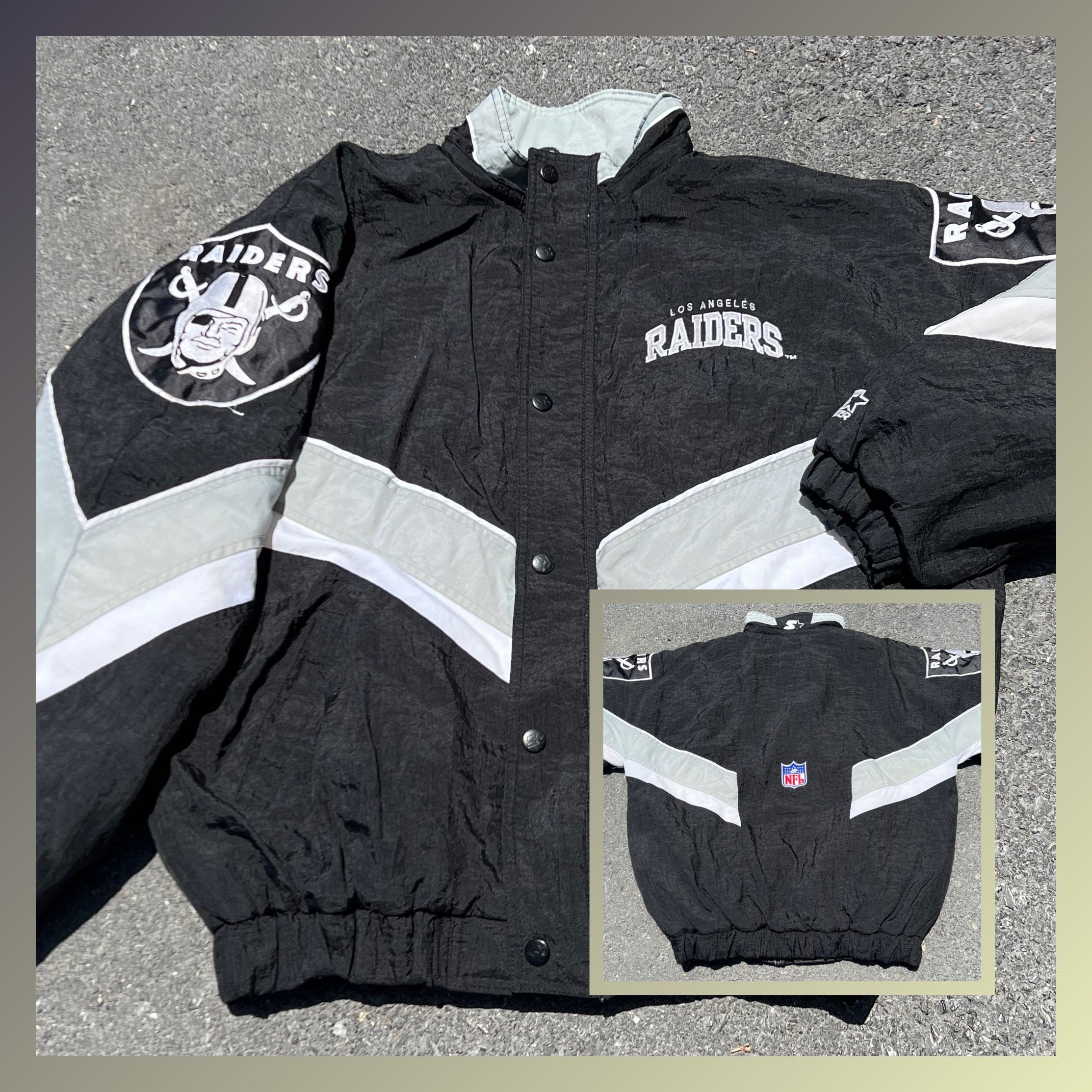 Vintage Starter Raiders Full Zip Jacke NFL 90er Jahre - Etsy.de