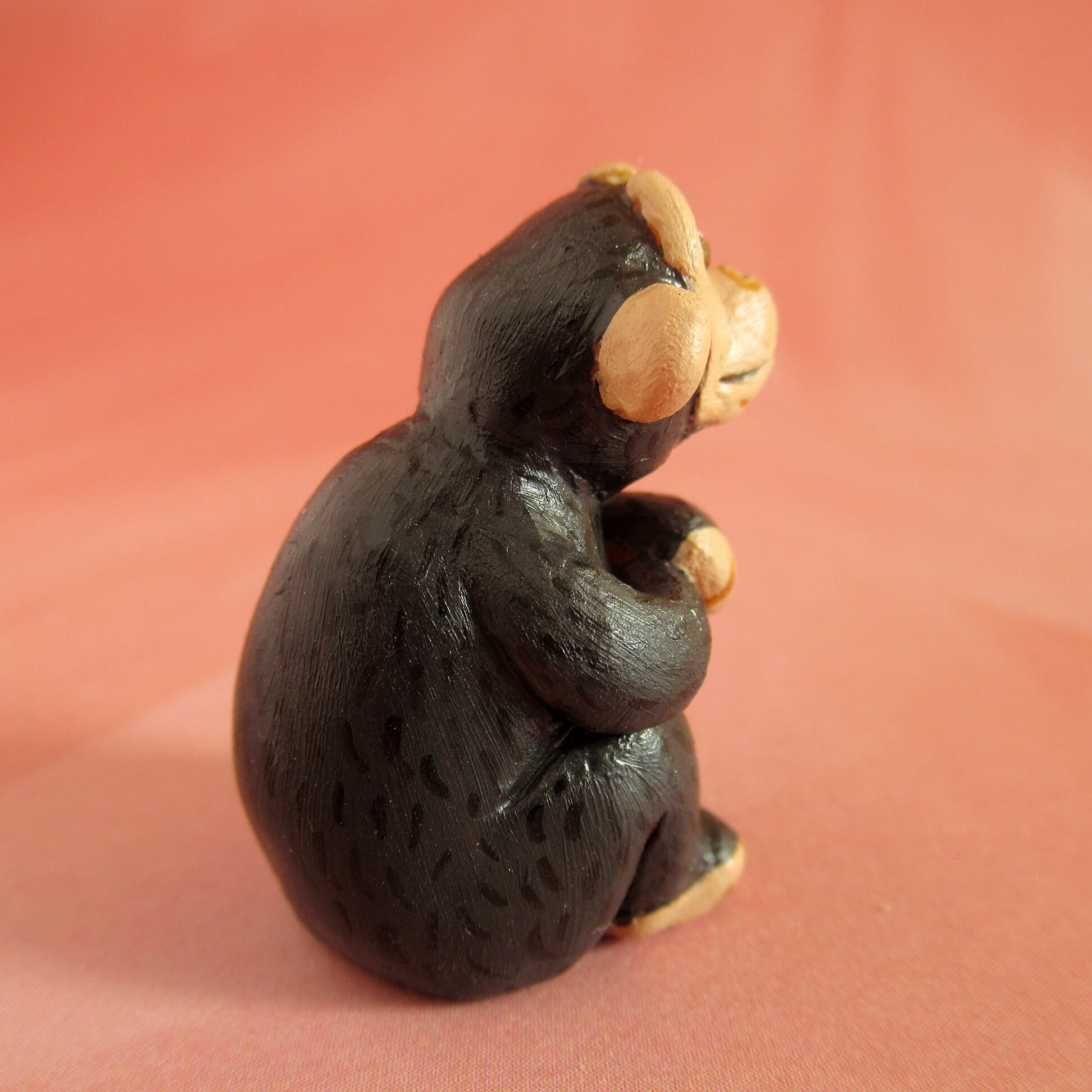 Chimpanzee Monkey Miniature for African Home Decor, Monkey Animal Art ...