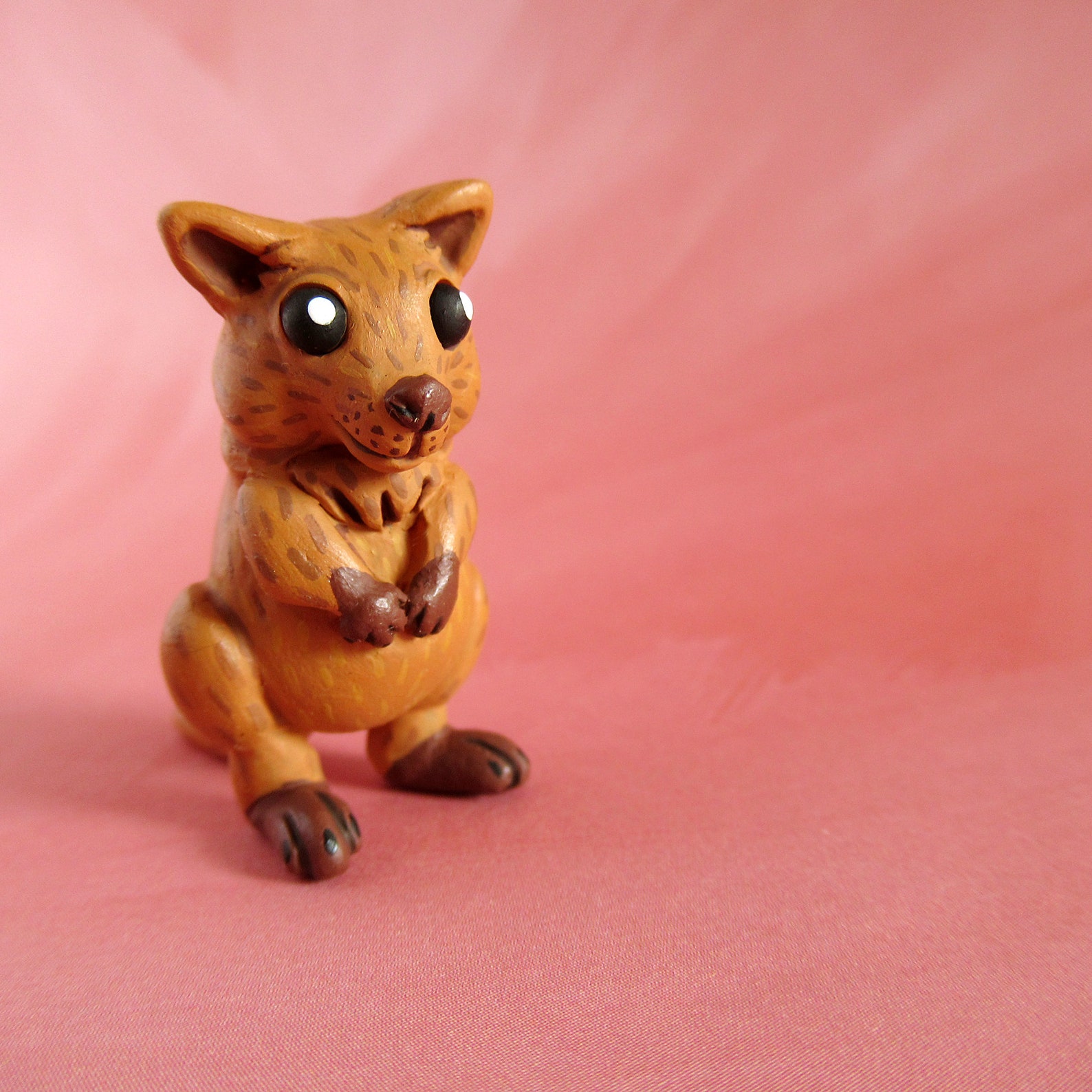 Quokka Polymer Clay Animal Figurine Australian animal | Etsy
