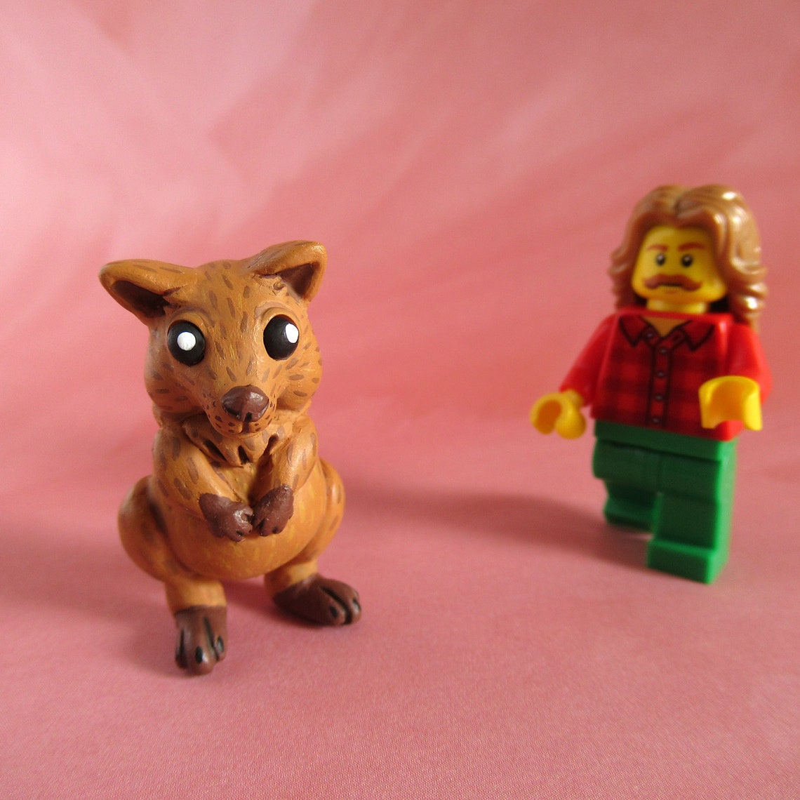 Quokka Polymer Clay Animal Figurine Australian animal | Etsy