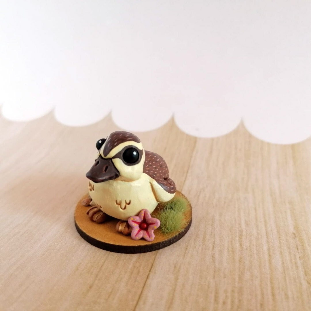 Duck Miniature for Cottagecore Room Decor, Duckling Figurine ...