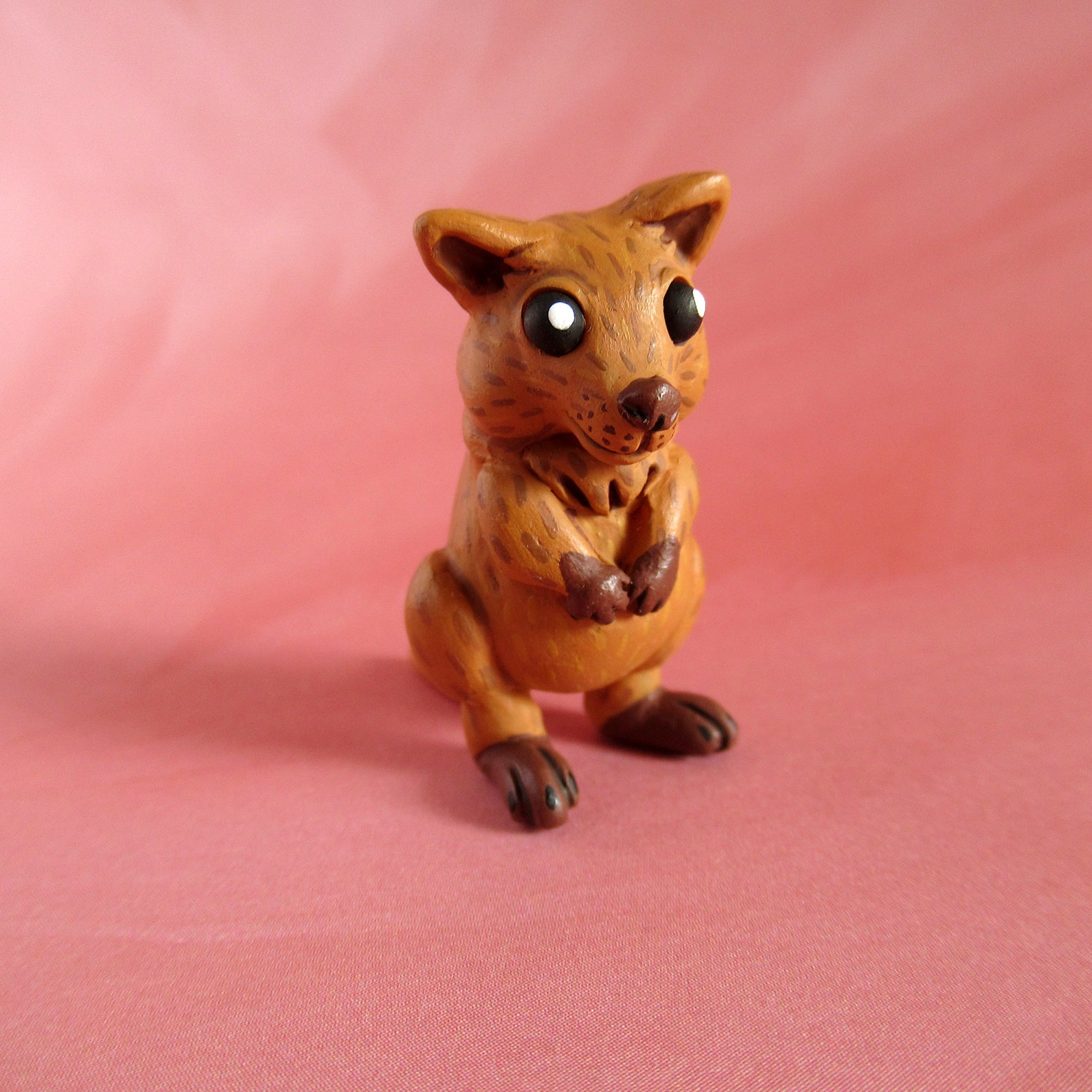 Quokka Polymer Clay Animal Figurine Australian animal | Etsy