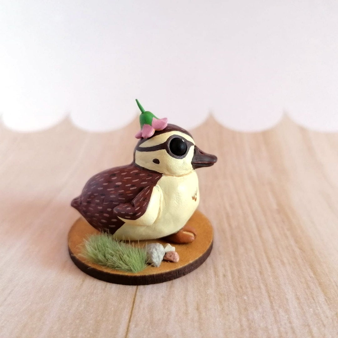 Duck Miniature for Cottagecore Room Decor Duckling Figurine - Etsy
