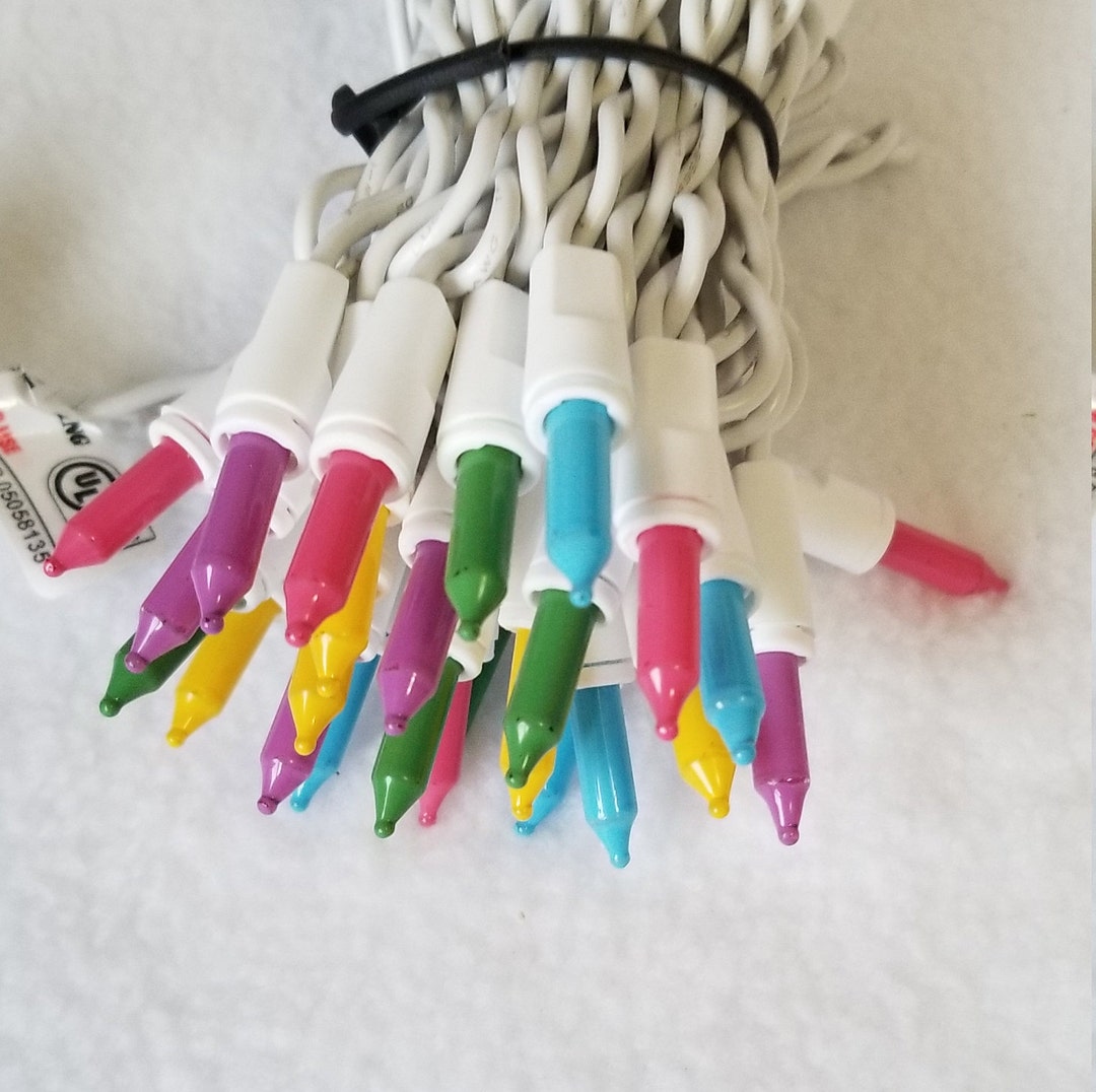 Easter Lights, Set of 50 Pastel String Lights, Great for Baby Showers ...