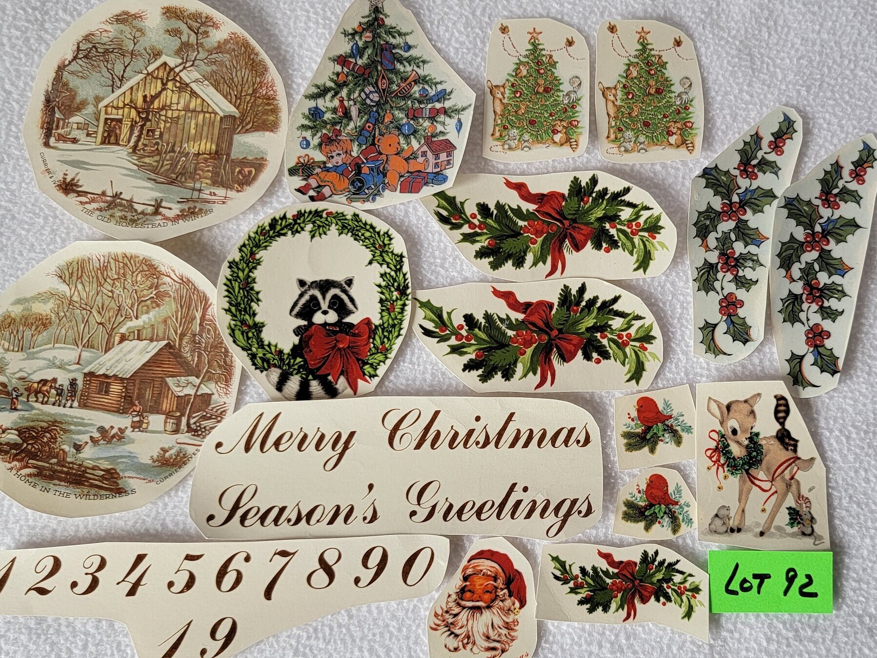 17 Christmas Ceramic Water Slide Decals Lot 92 NEW - Etsy