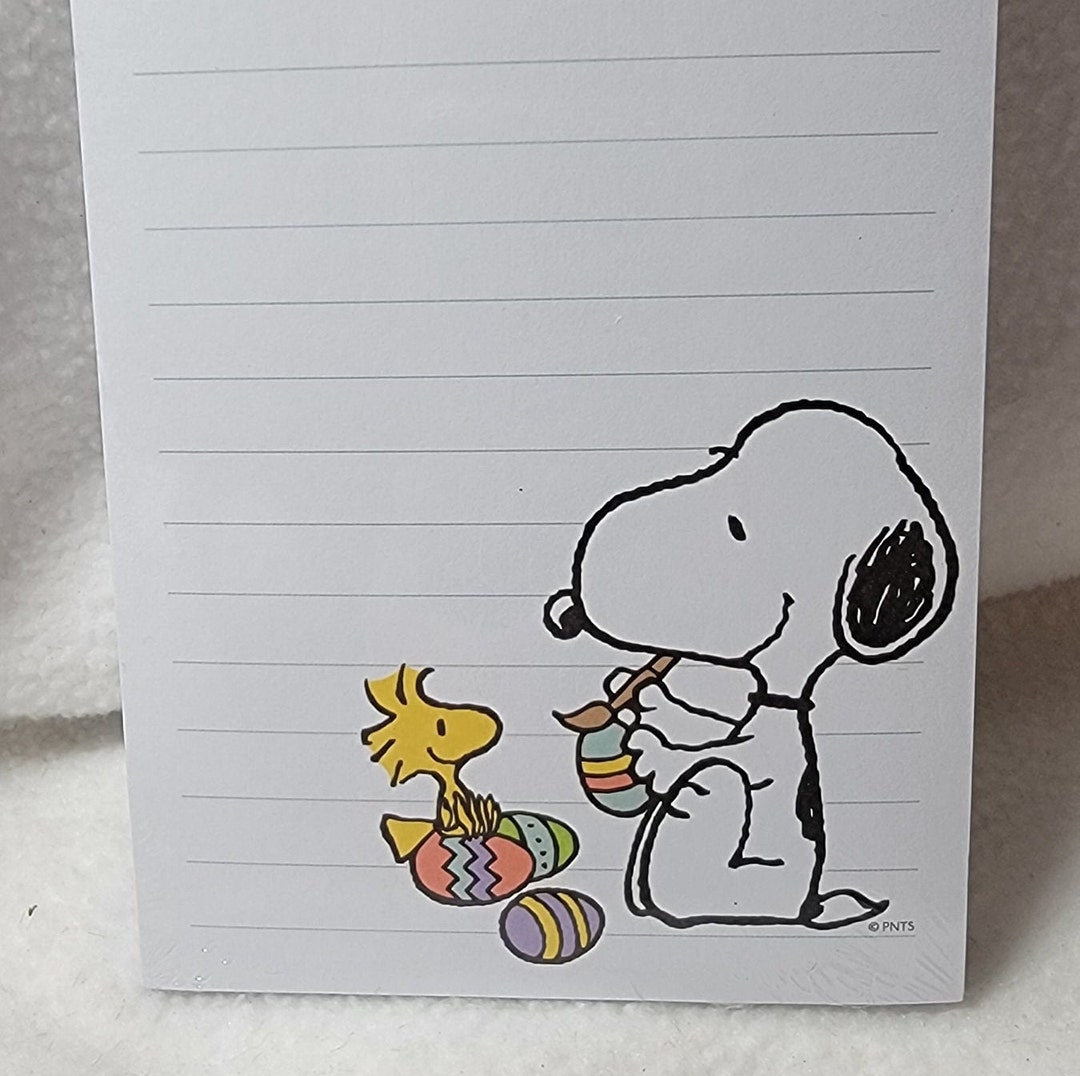 Easter Snoopy Magnetic Lined Note Pad, Refrigerator List, 100 Sheets ...