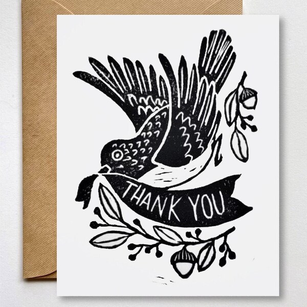 Block Print Cards - Etsy