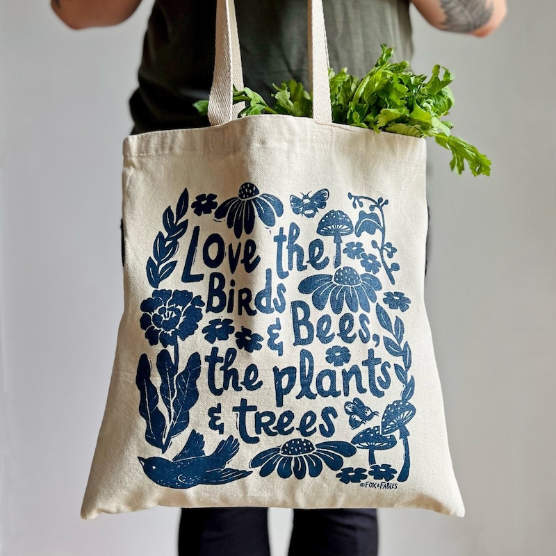 Bird Tote Bag - Etsy