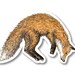 Fox Hop Vinyl Sticker Waterproof Illustrated Jumping Fox Decal Premium ...