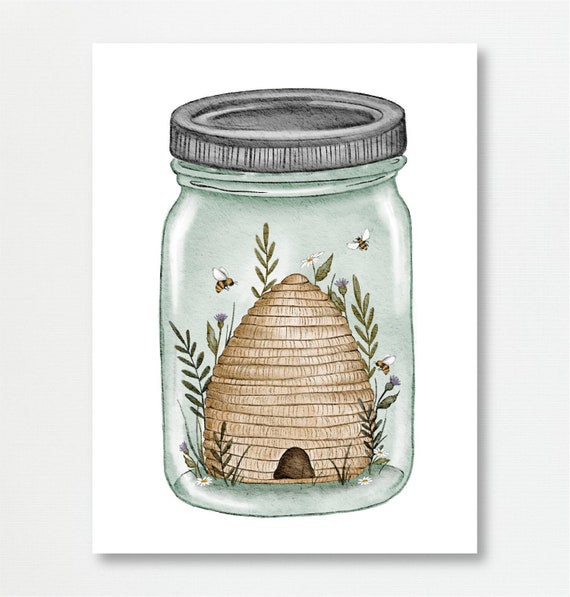 Honey Jar Illustration