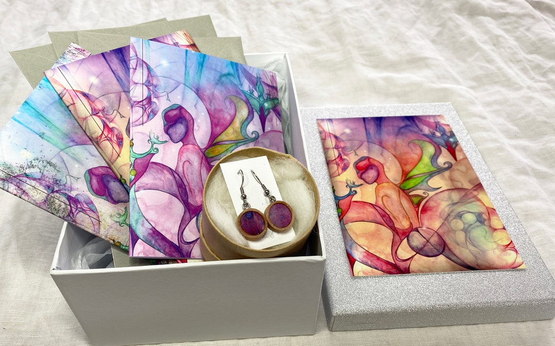 Artwork 'masquerade' Themed Gift Set 3 Artwork Cards - Etsy