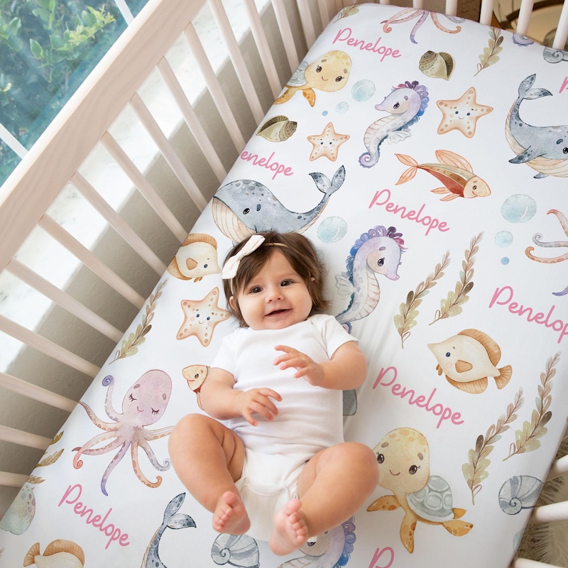 Under the Sea Crib Sheet - Etsy