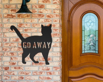 Go Away Metal Sign - Etsy