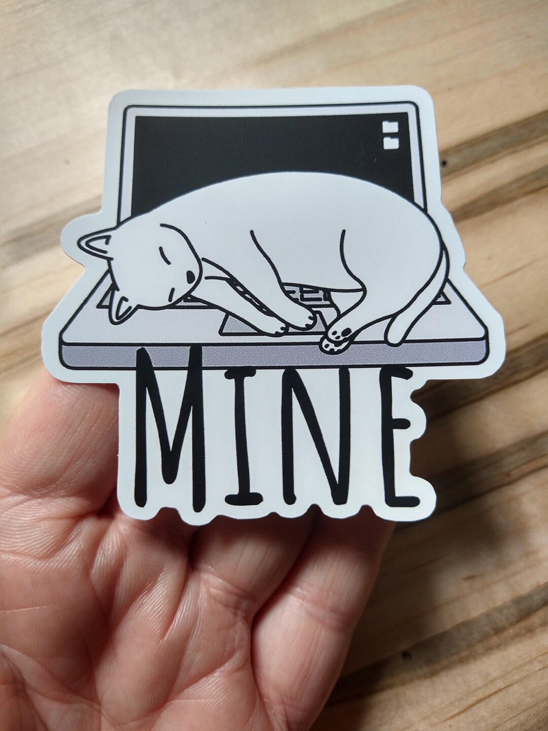Funny Cat Laptop Decal - Etsy