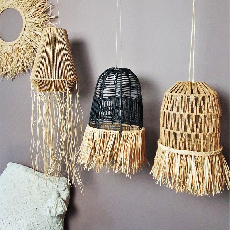 Raffia Lamp Shade - Etsy