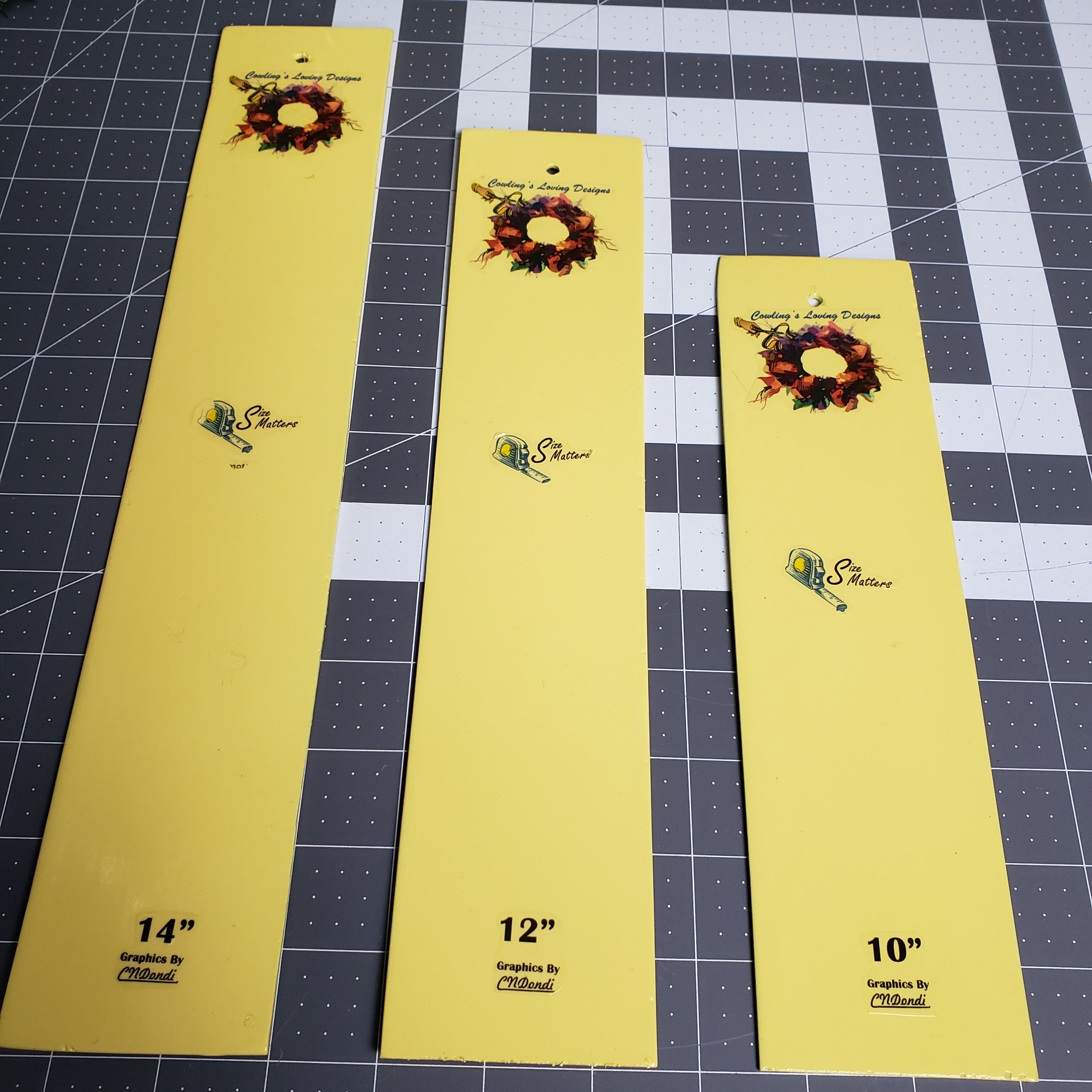 Ribbon Rulers, Measuring Sticks, Ribbon Tails, Ribbon Sizers, Wreath ...