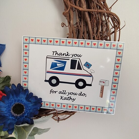 Letter Carrier Thank You Metal Sign | Etsy