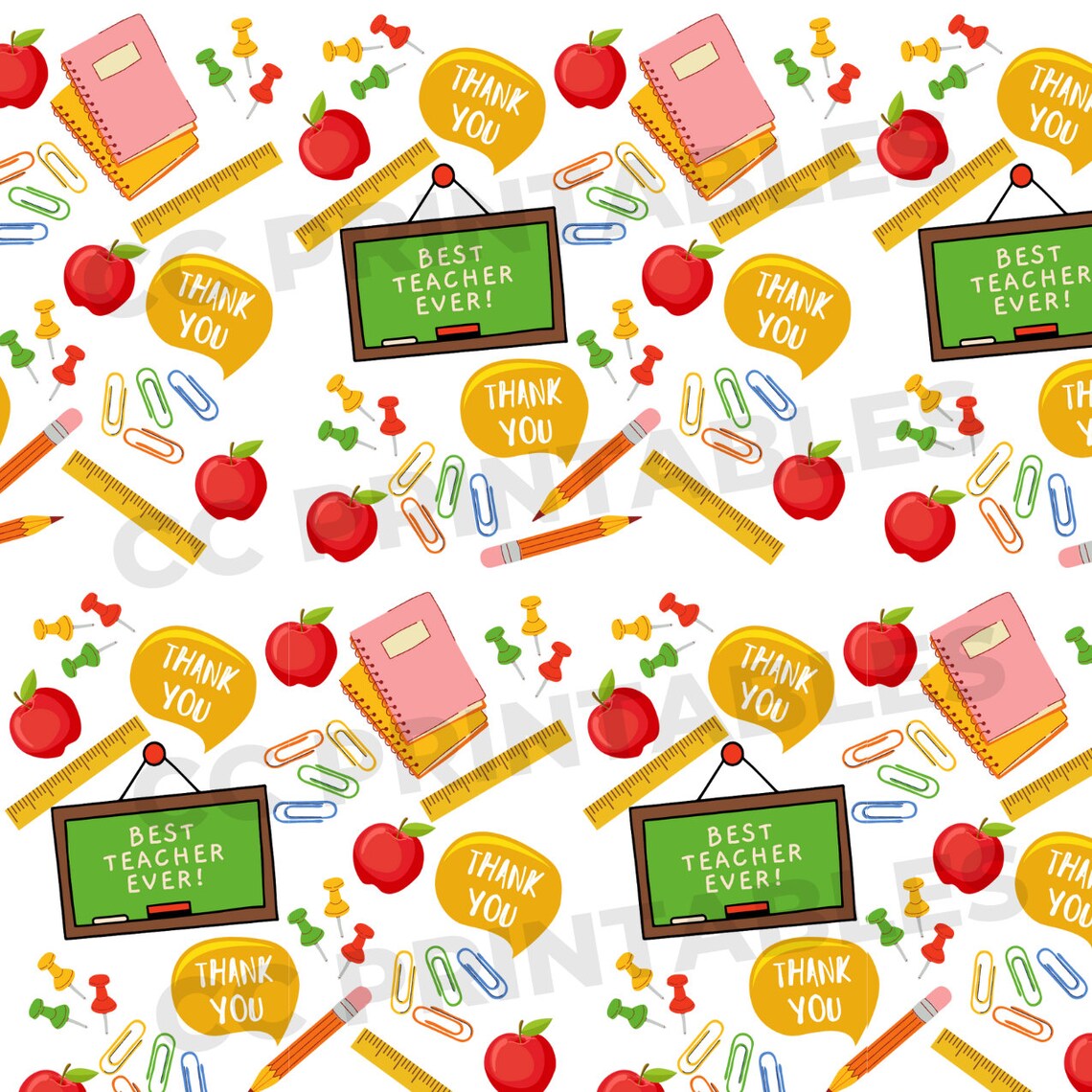 Teacher Appreciation Doodle Messages for Printing Cookies, Edible ...