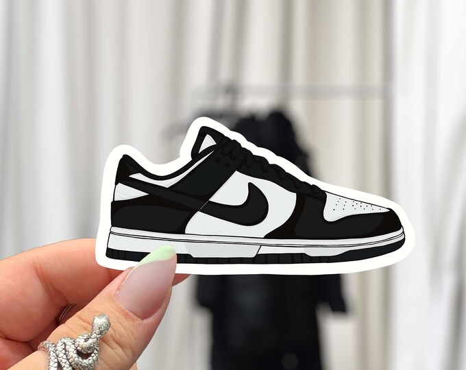 Nike Dunk Low 'panda' Vinyl Sticker - Etsy