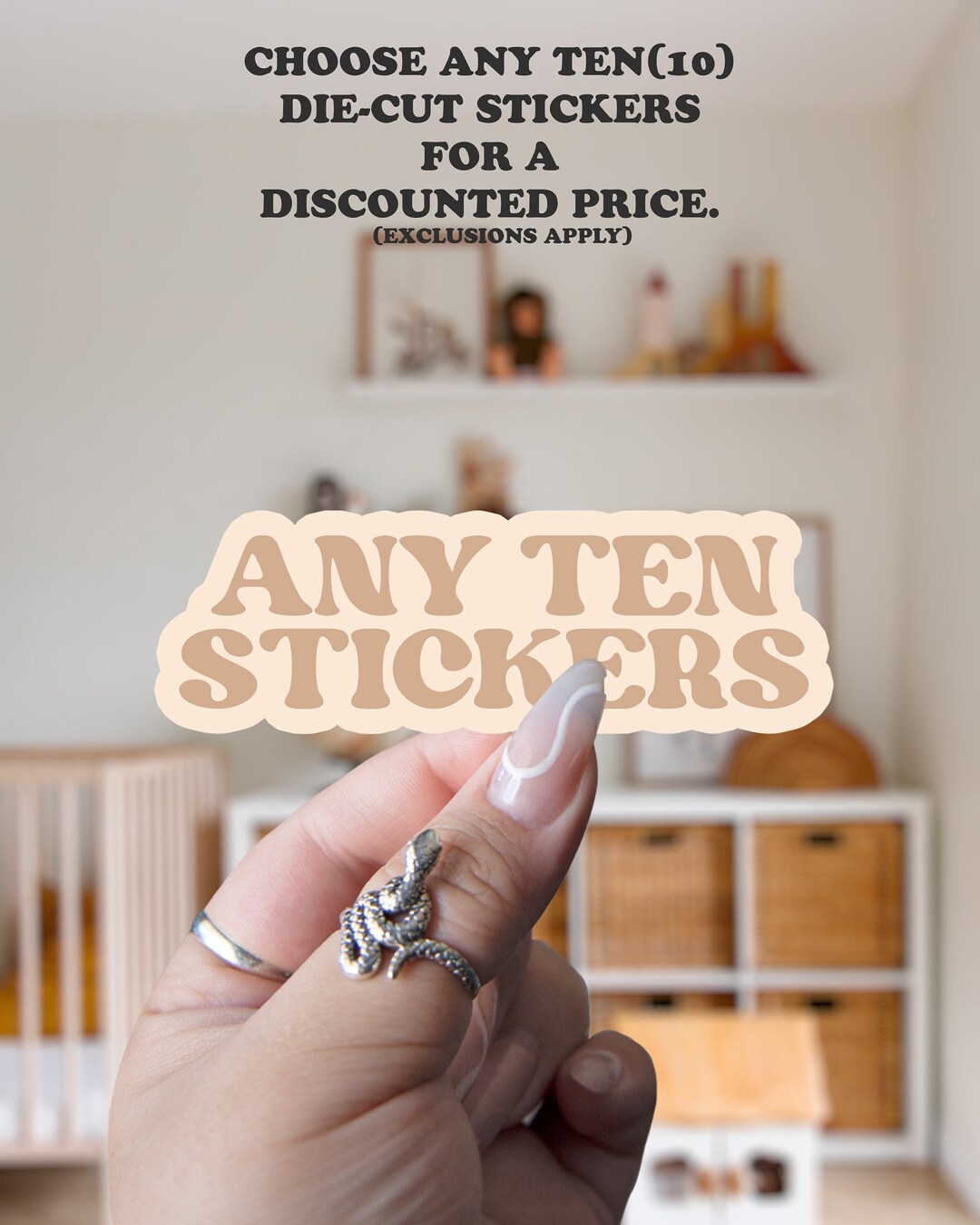 Any 10, Sticker Packs, 10-piece Sticker Set - Etsy