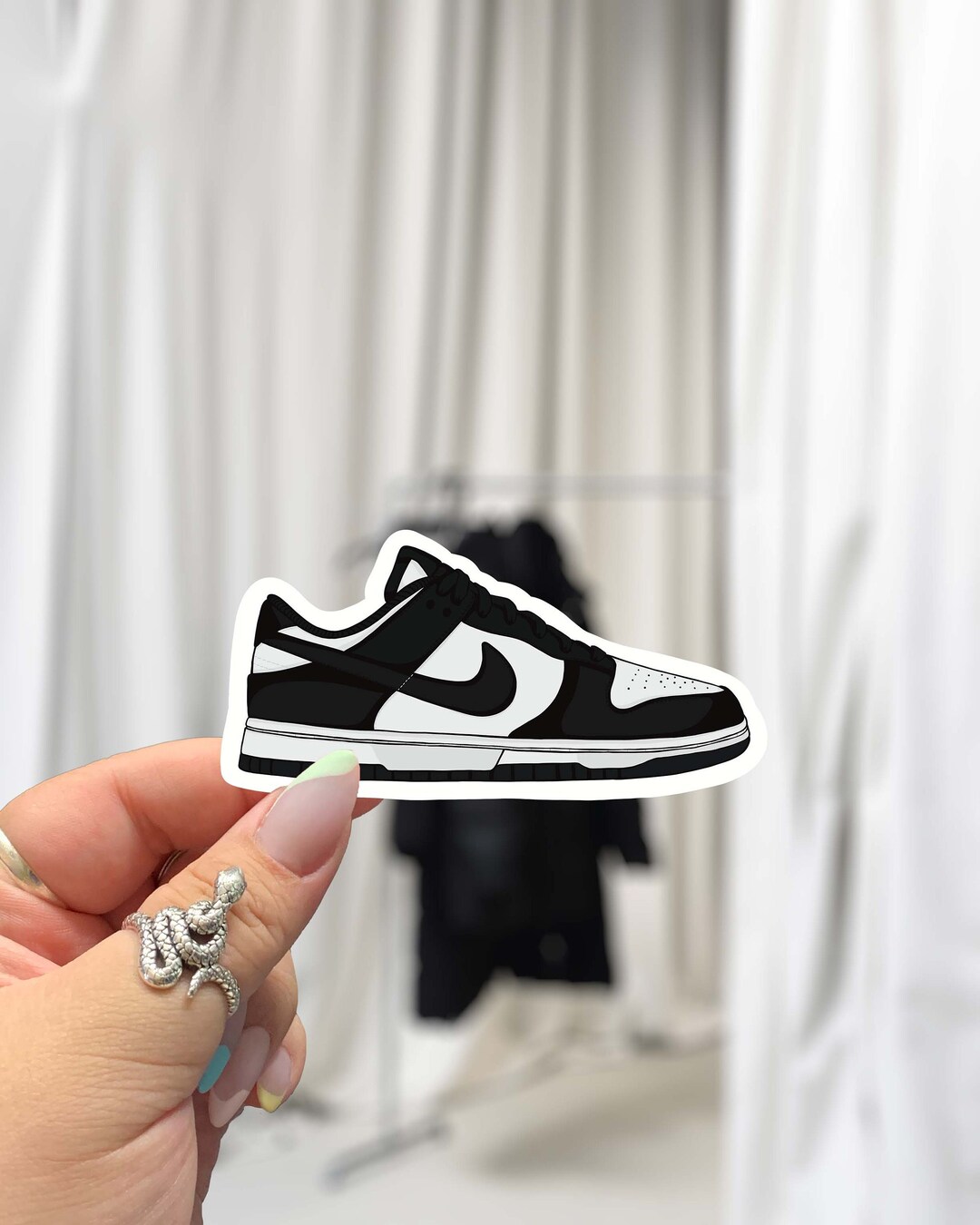Nike Dunk Low 'panda' - Vinyl Sticker - Etsy