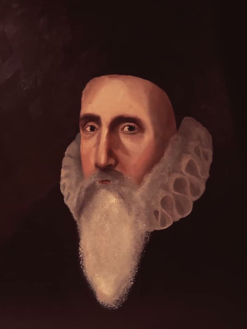 20x24 Portrait of Dr. John Dee - Etsy