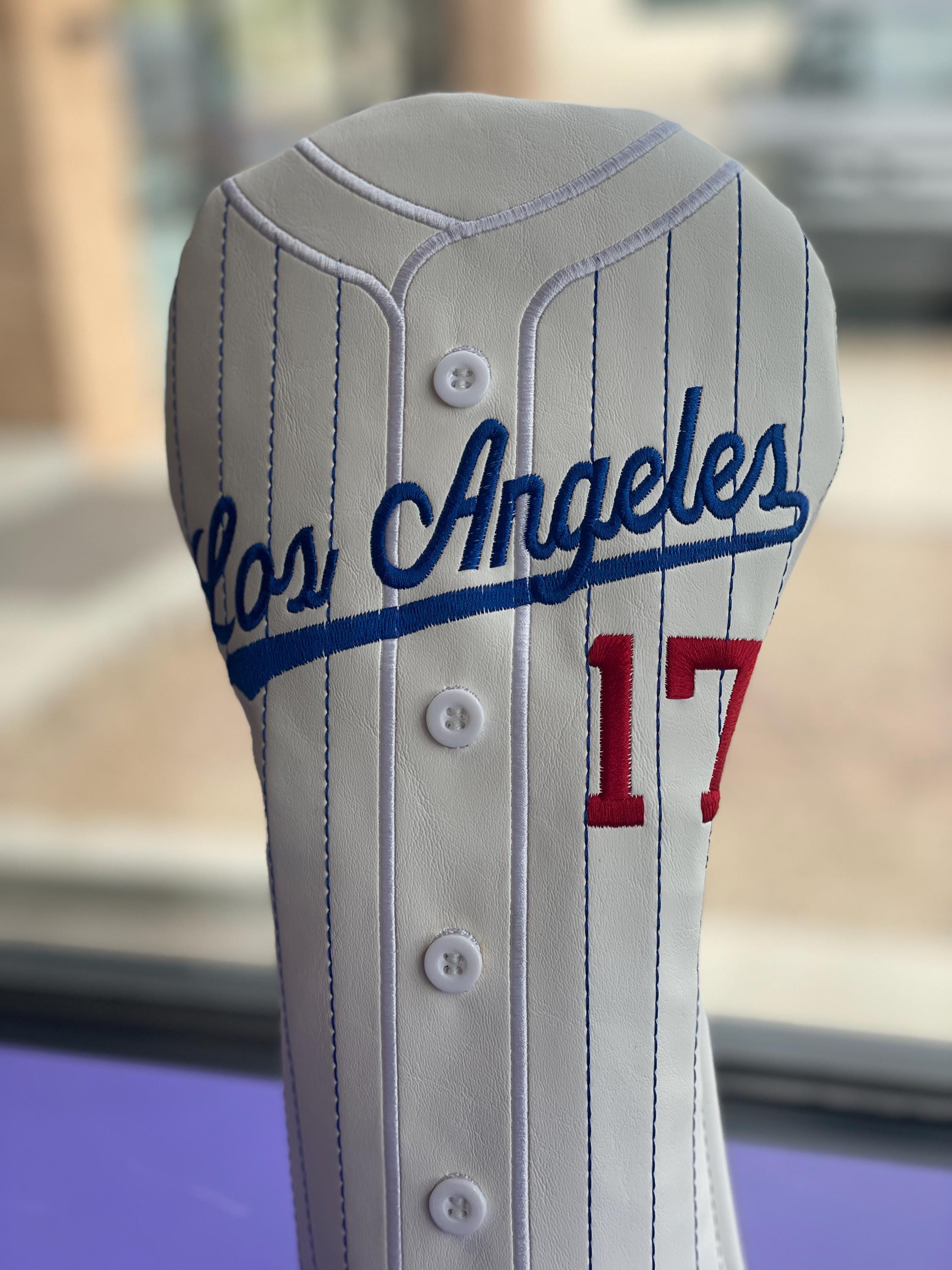 Custom Pinstripe Baseball Jersey Golf Driver Cover, Embroidered Faux ...