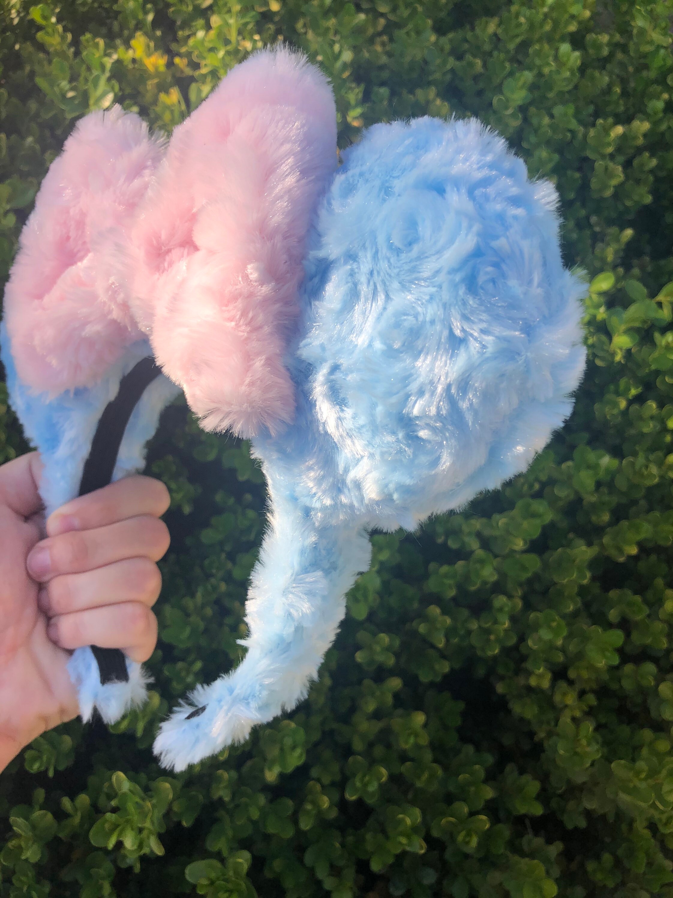 Blue Fluffy Disney Ears - Etsy