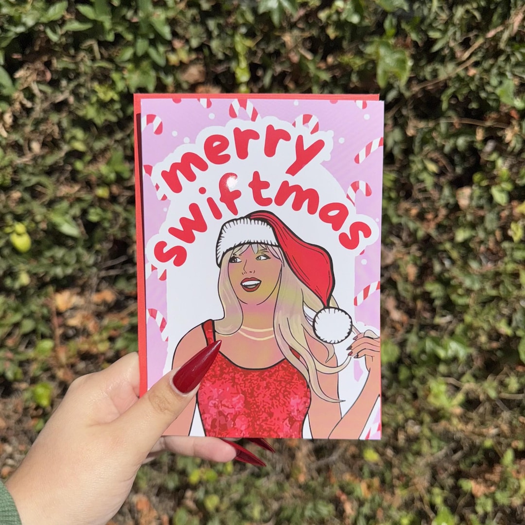 Merry Swiftmas Taylor Swift Christmas Card Fun Holiday Greeting for ...