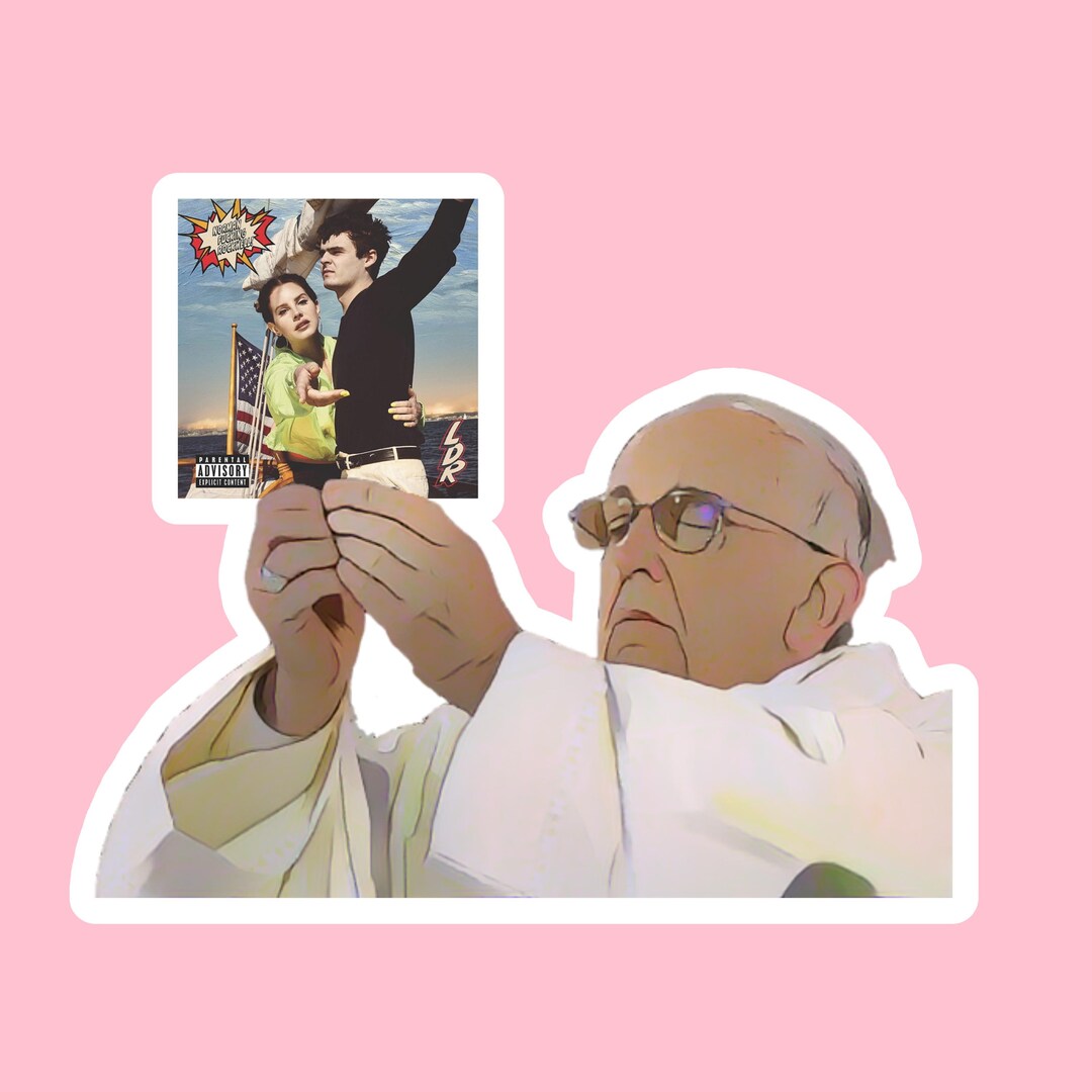 Norman Rockwell Pope Sticker, Lana Del Rey Album Sticker, Lana Del Rey ...