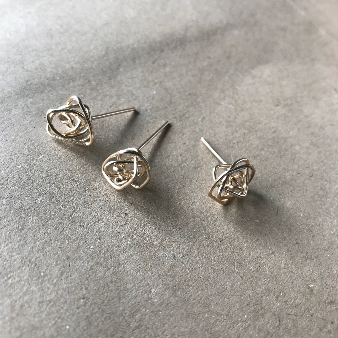 Hope Stud Earrings // Minimalist // Geometric // Modern // - Etsy