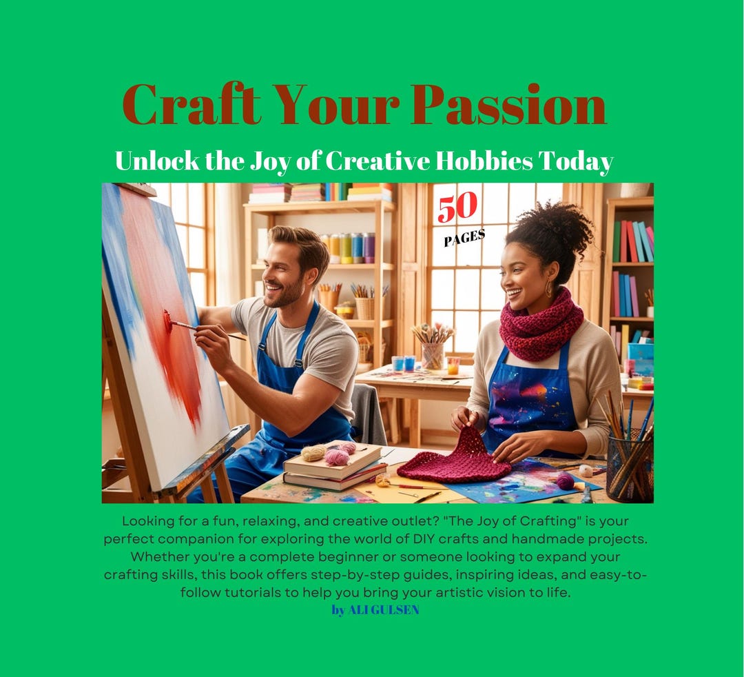 Creative Hobbies E-book: DIY Crafts & Beginner Projects (50 Page) - Etsy