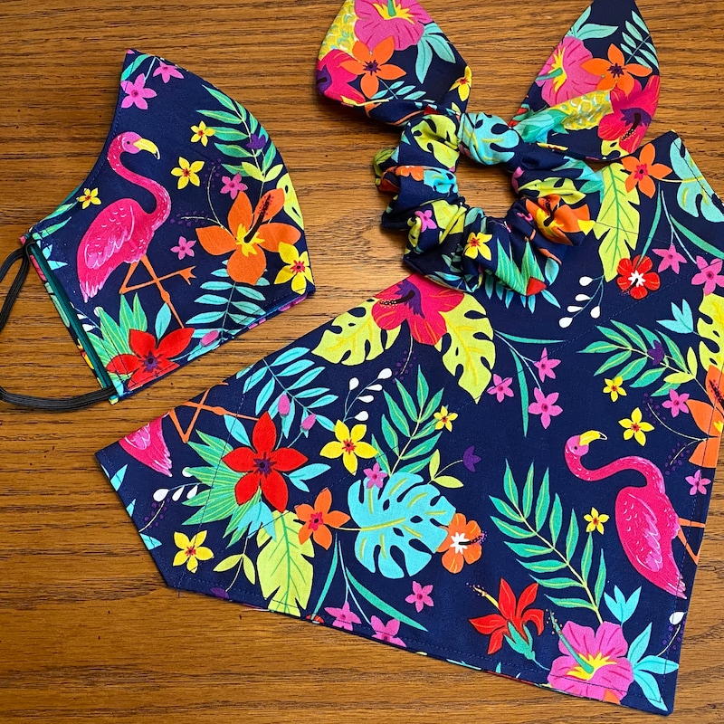 Tropical Face Mask - Etsy