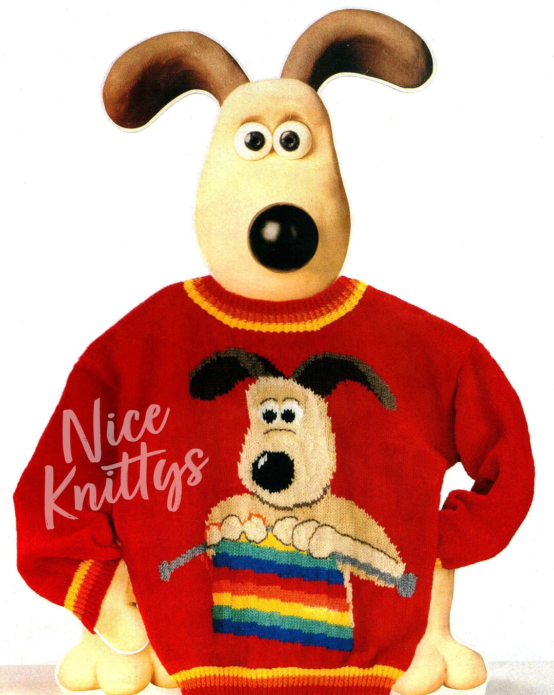 Vintage Knitting Pattern for Gromit Sweater/jumper 5yrs to - Etsy Canada